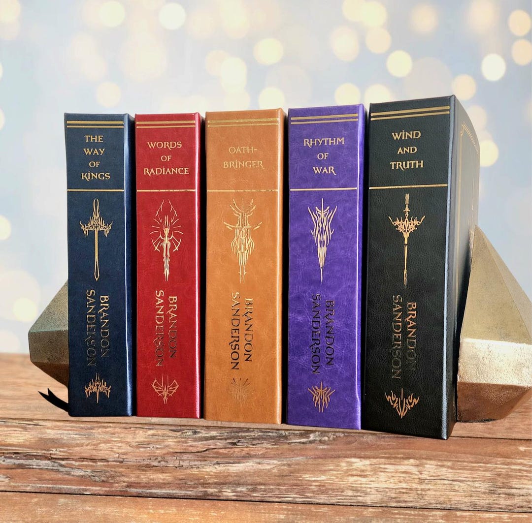 The Stormlight Archive by Brandon Sanderson Rebind | Faux Leather Hard Back | the Way of Kings ...