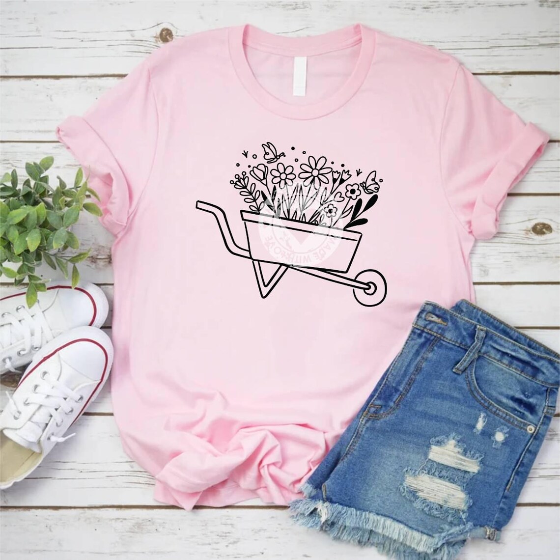Floral Wheelbarrow Svg, Wheelbarrow Svg, Gardening Svg, Spring Svg ...