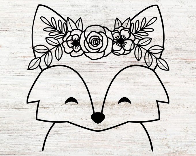 Cute Fox Svg Cut File Clipart Mandala Svg Style, Sitting Fox Template ...