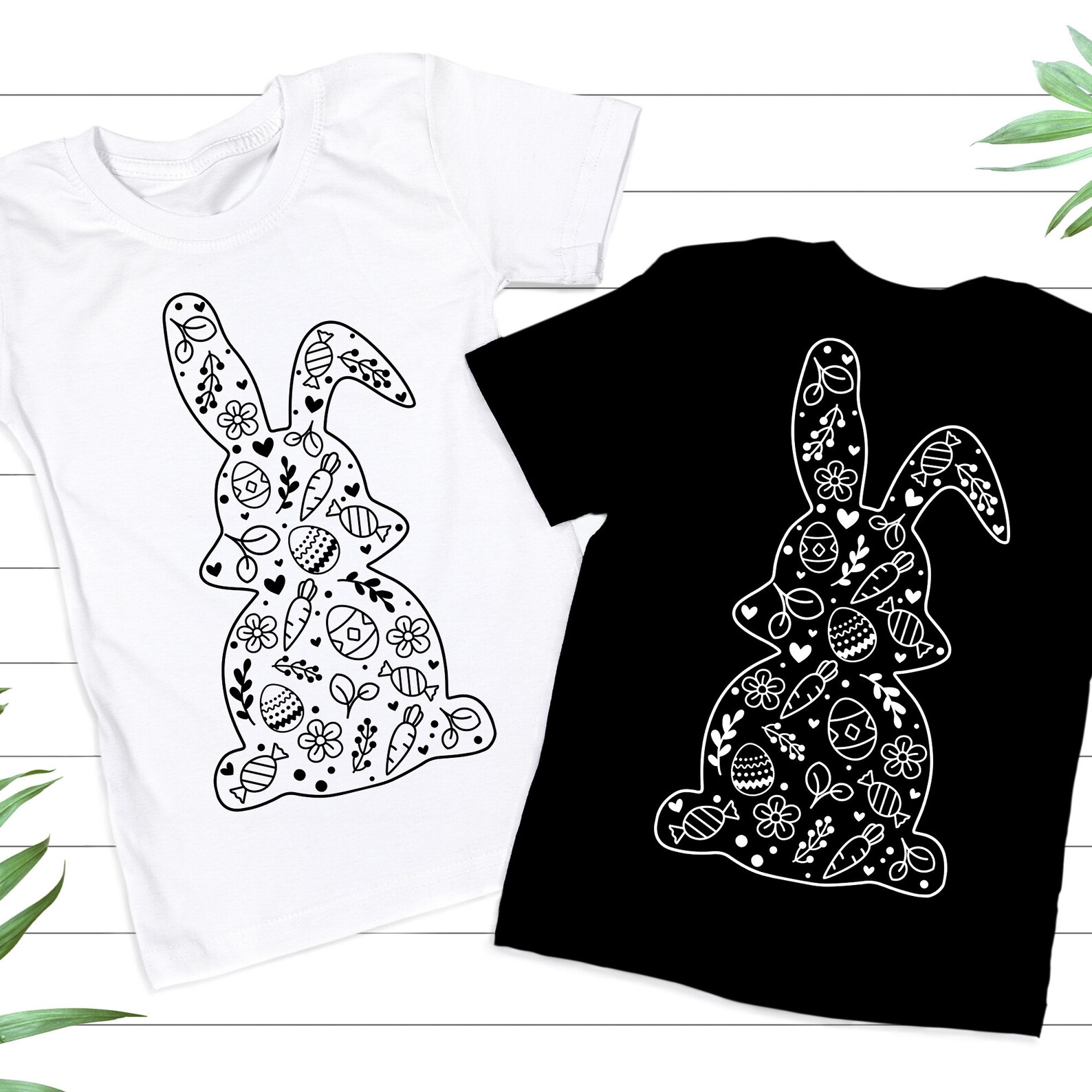 Easter Bunny Svg Floral Bunny Svg File Happy Easter Svg Flower