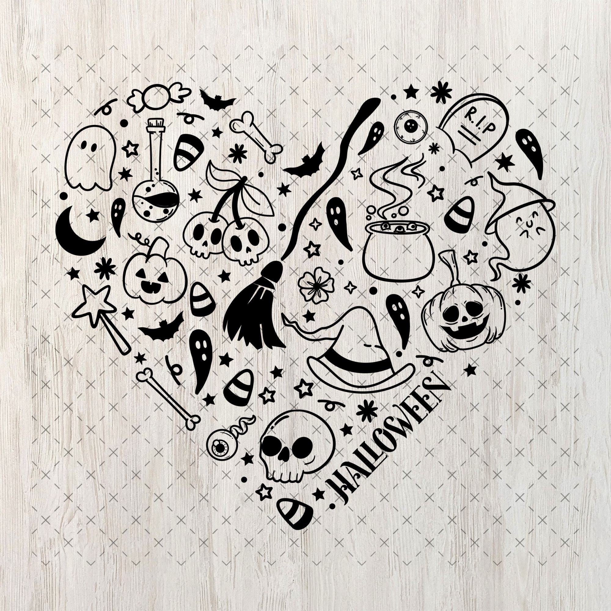 Halloween Heart Svg, Halloween Svg File, Ghost Heart Svg, Funny ...