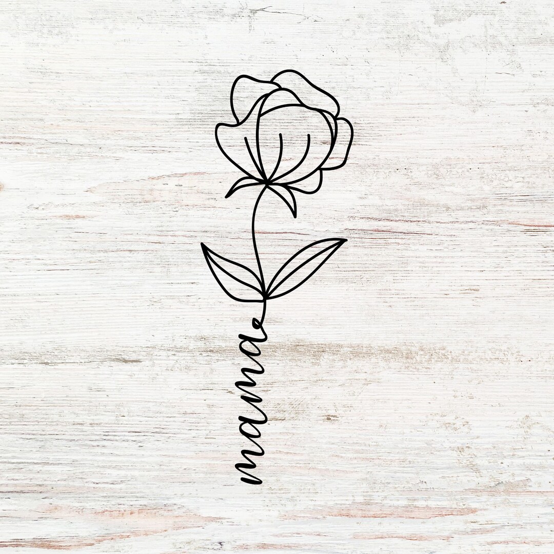 Mama Flower SVG, Mother SVG Design, Wildflower Svg, Mom Svg, Mother's ...
