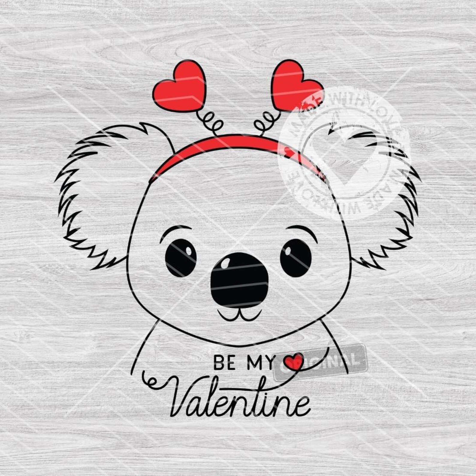 Koala SVG, Koala-be My Valentine SVG, Baby Koala SVG, Koala Svg File ...