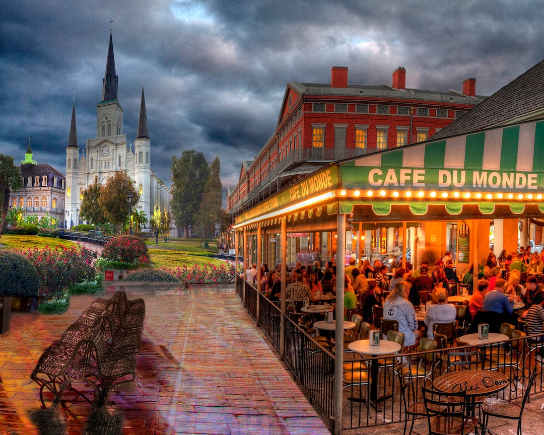 Cafe Du Monde, New Orleans Photography, Beignets, Cafe Au Lait, French ...