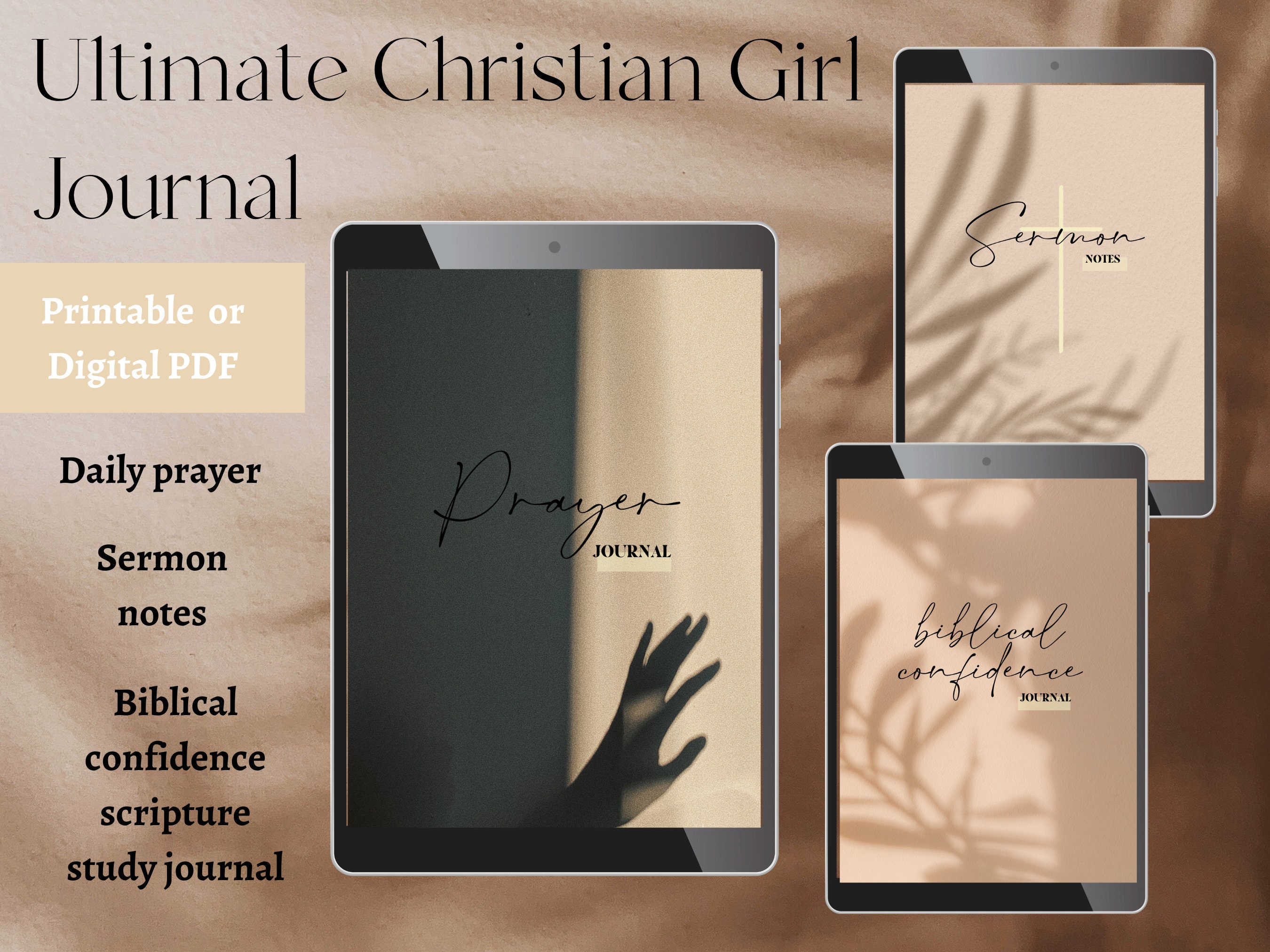 Prayer Journal Printable Bible Study Guide Confidence Journal Digital ...