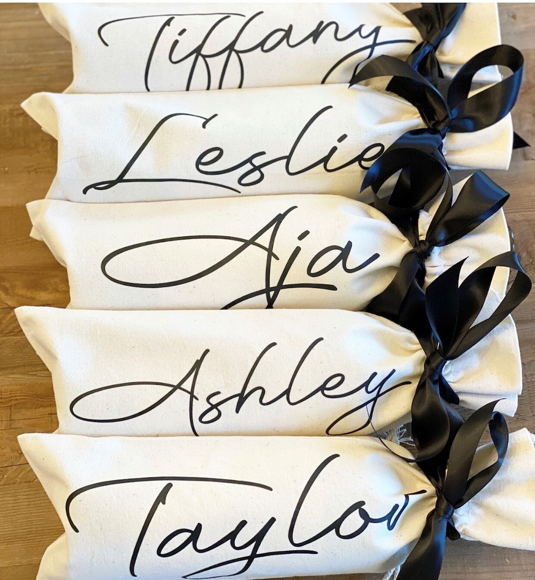 Wine Bags - Personalized [set of 5] - Etsy