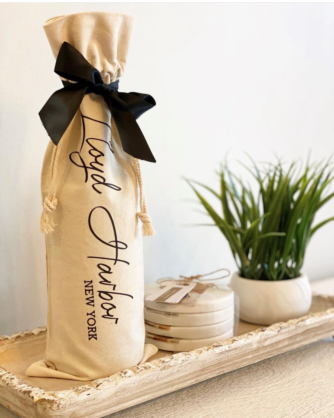Custom Hometown Wine Bag - Etsy