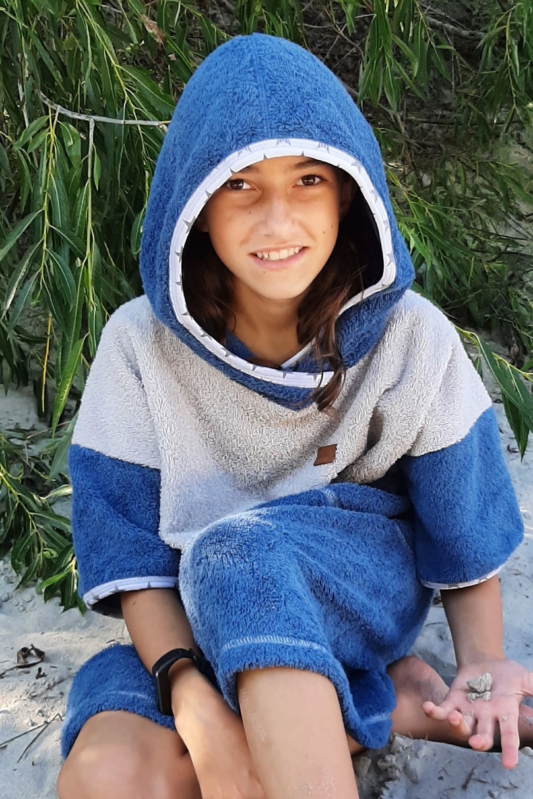 Surf Poncho 100 % Cotton Terry for Adult and Children: Hooded Towel ...