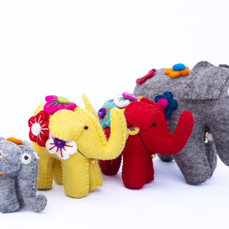 Felt Elephant - Etsy
