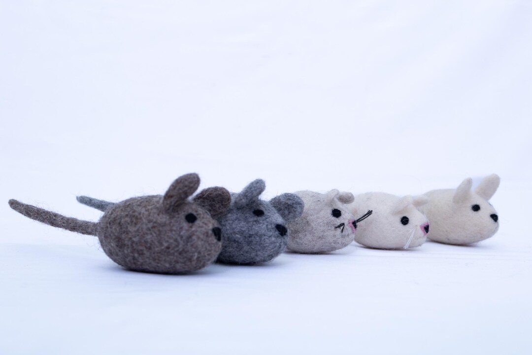 Mousy Paws Mice Needle Felted Mouse Animal Toy Cute Felt Animals ...