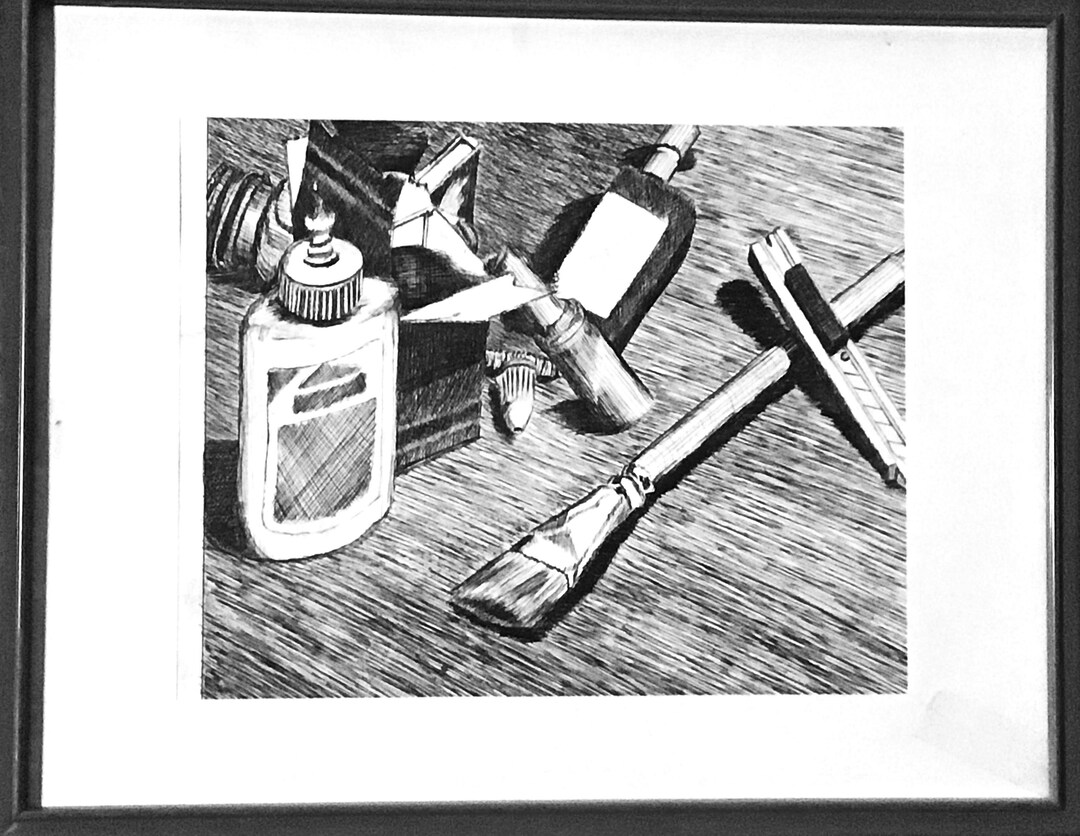 Still Life B&W - Ink - Etsy