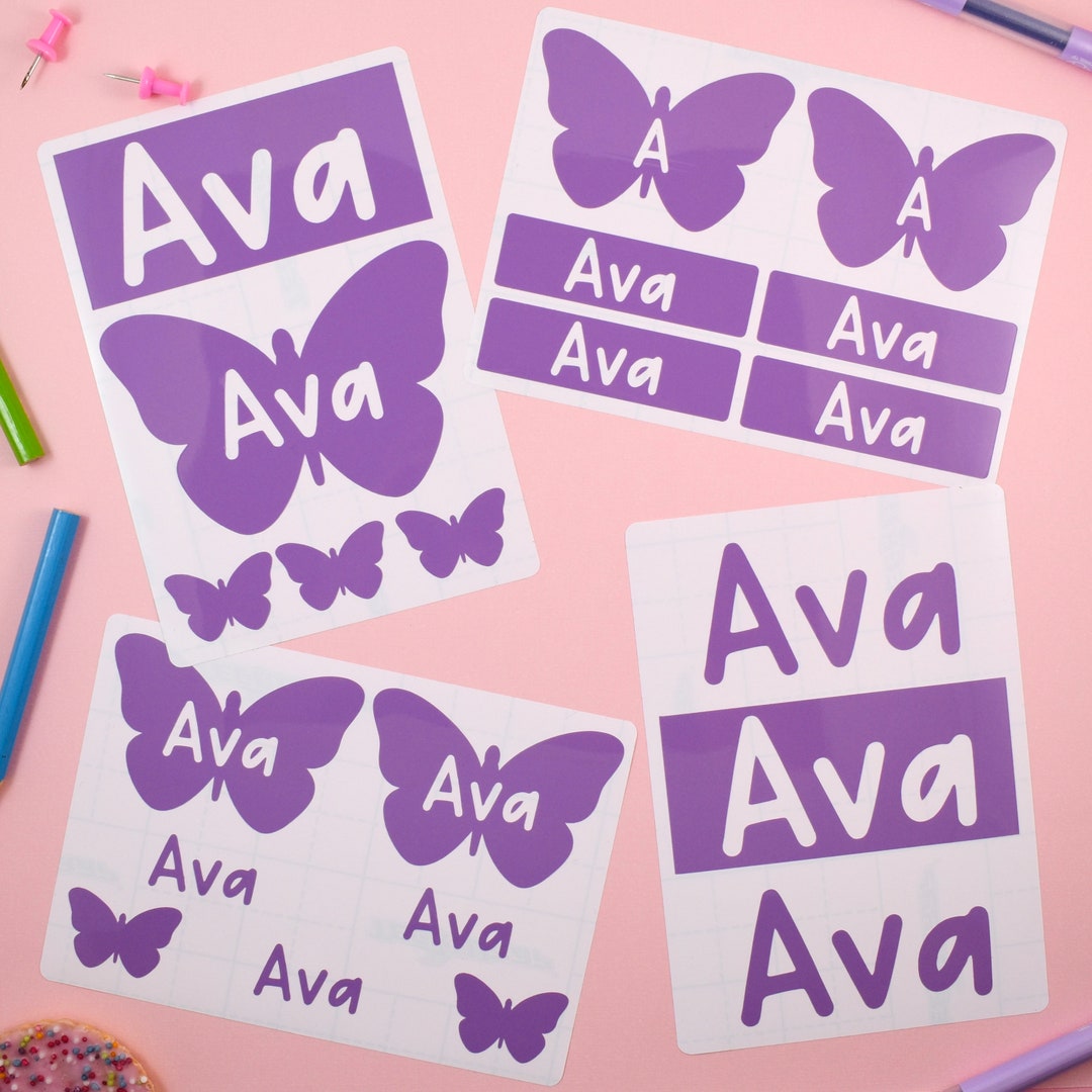 Butterfly Custom Label Set - Etsy