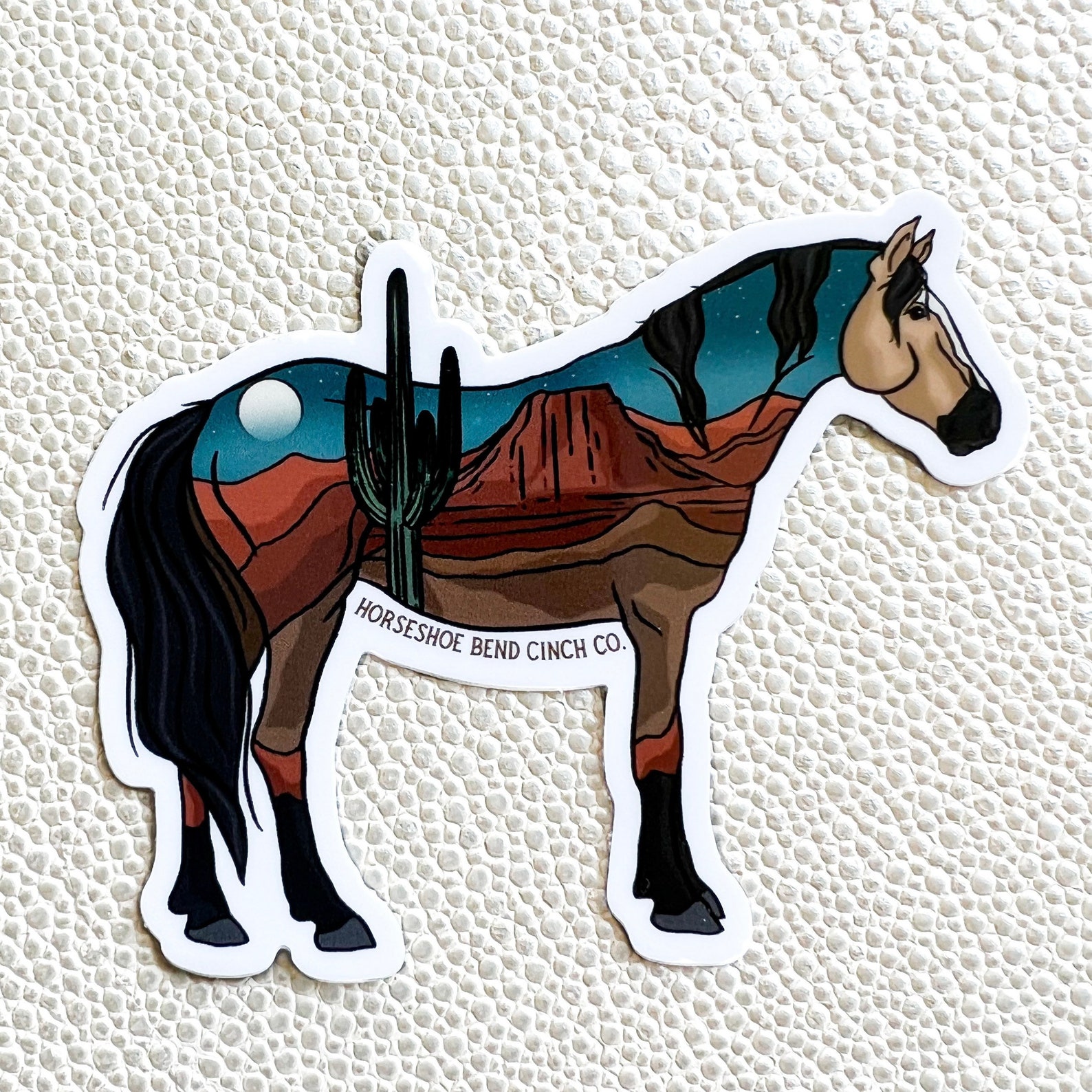 Exclusive Mountain Time Buckskin Horse Vinyl Decal Sticker - Etsy
