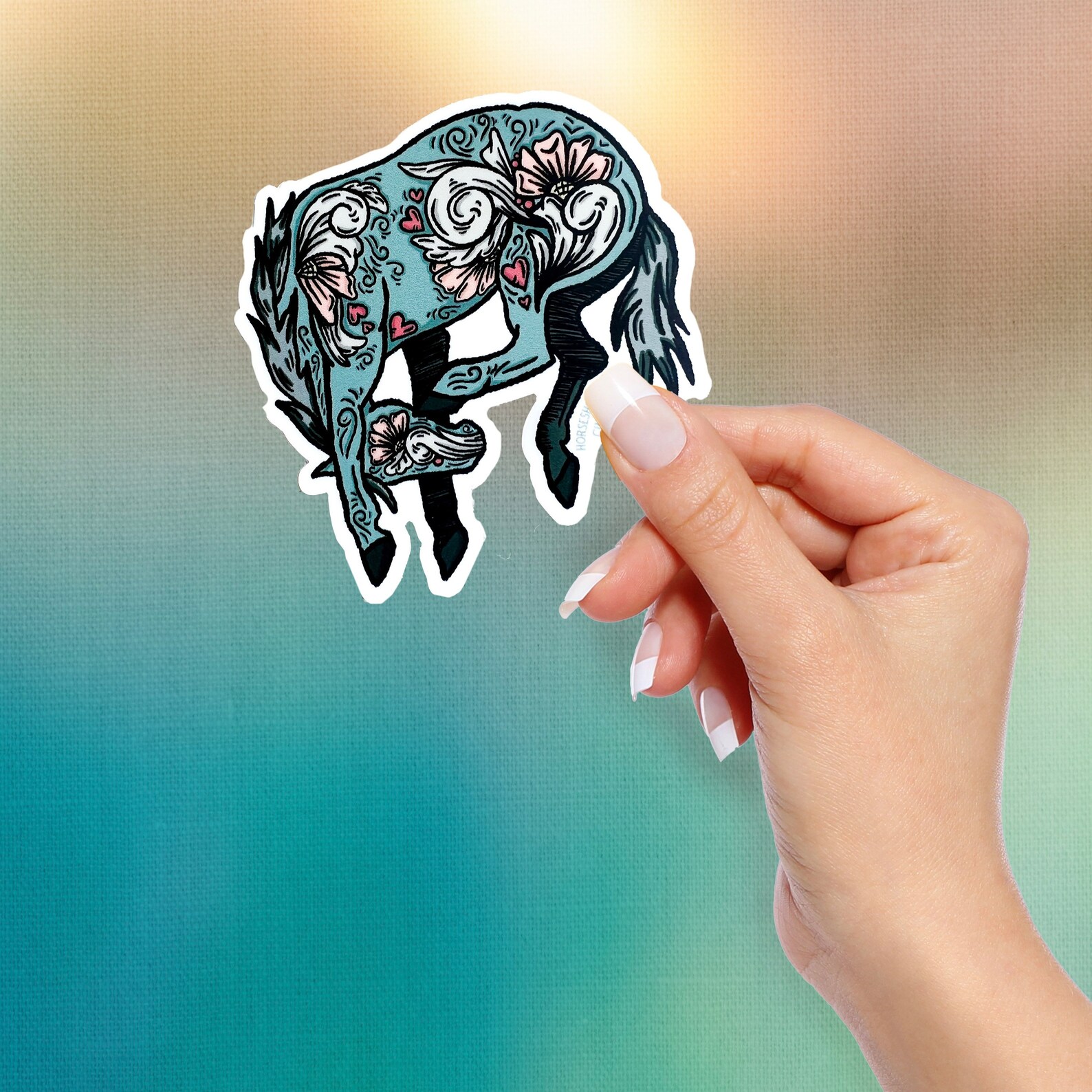 Exclusive LARGE Tooled Bucking Horse Vinyl Decal Sticker - Etsy