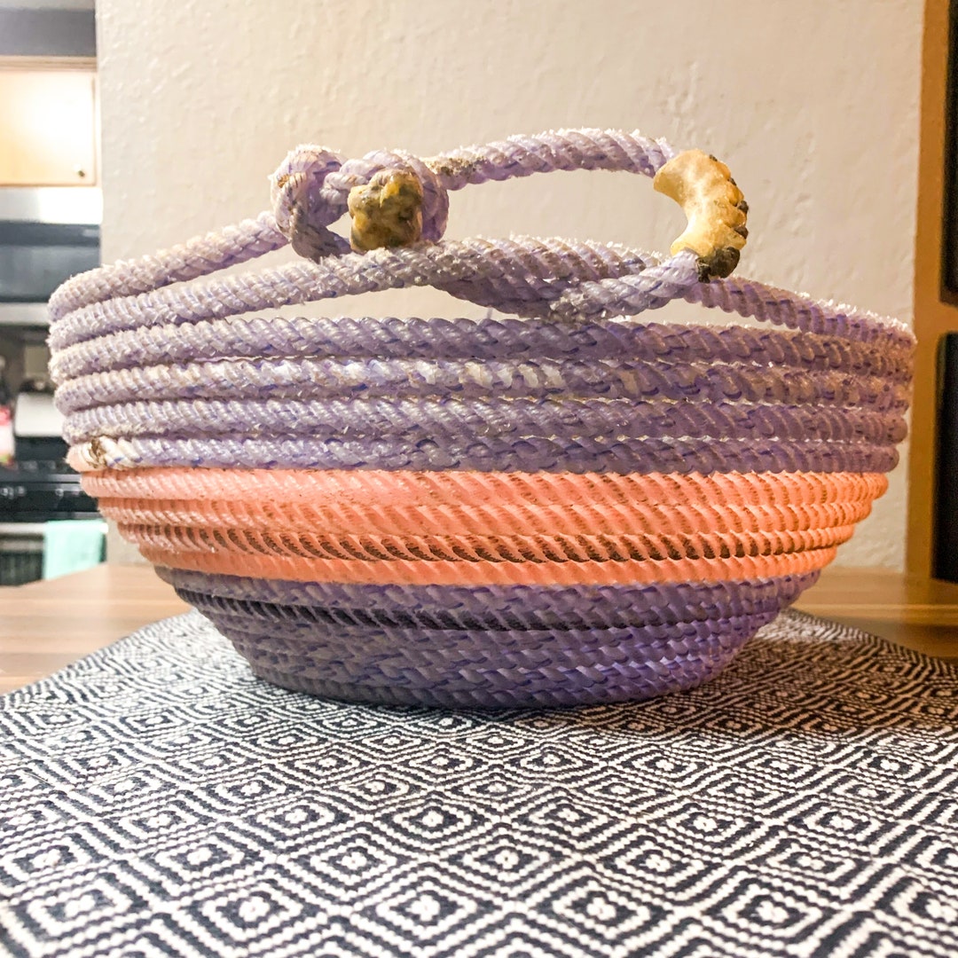 Rodeo Barbie Upcycled Lariat Rope Basket - Etsy