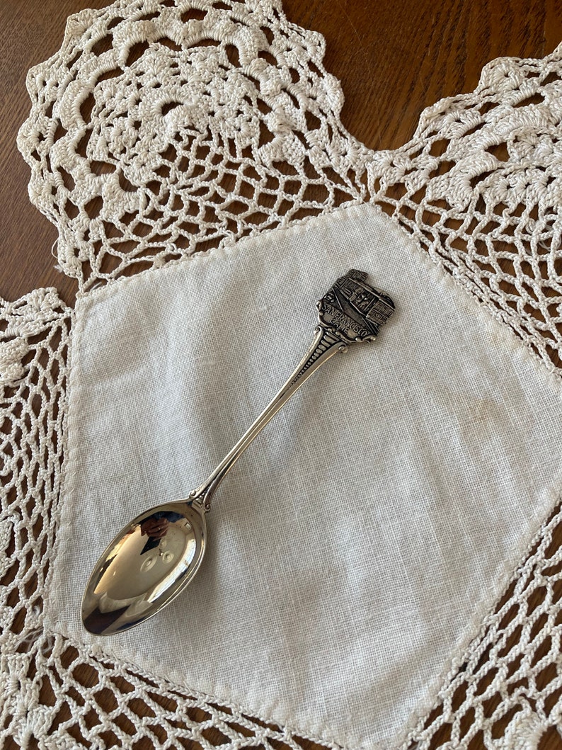 Vintage Souvenir San Francisco Cable Car Spoon, Made in Holland. - Etsy