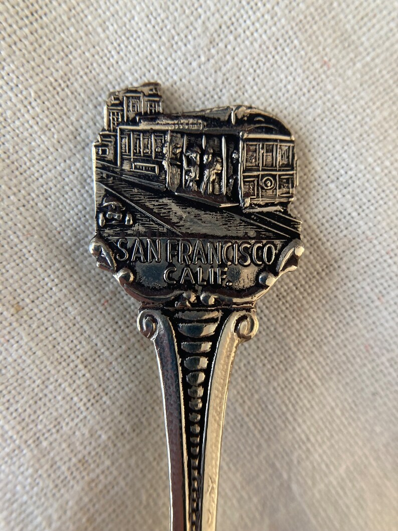 Vintage Souvenir San Francisco Cable Car Spoon, Made in Holland. - Etsy