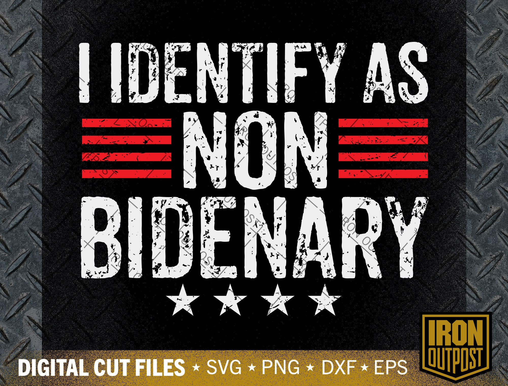 I Identify as Non-bidenary Svg, Anti-democrat Svg, Republican Svg ...