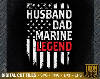 Marine Dad Svg - Etsy
