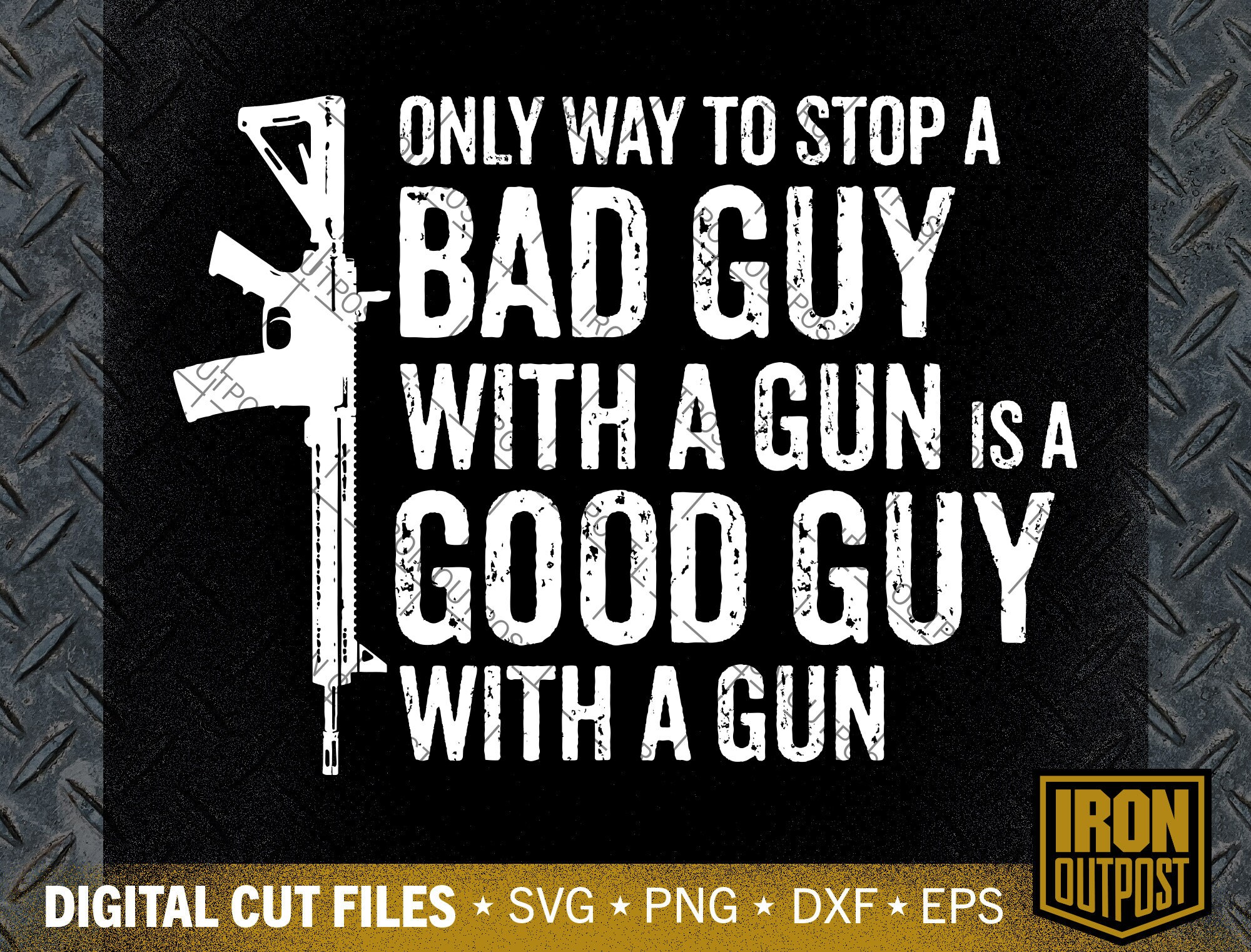 Only Way to Stop a Bad Guy With a Gun Svg 2nd Amendment Svg - Etsy