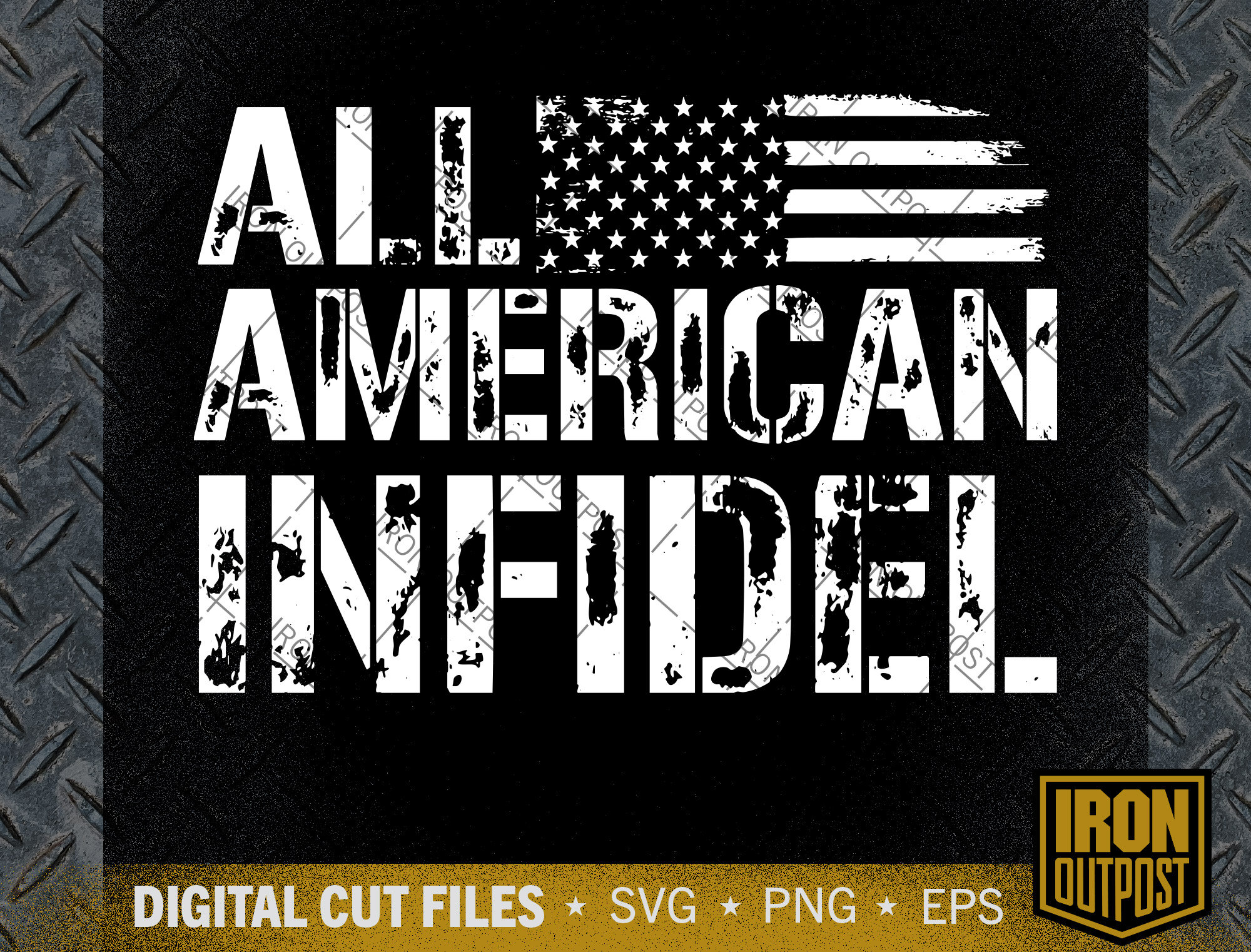 All American Infidel Svg, Military Svg, 2nd Amendment Svg, Gun Rights ...