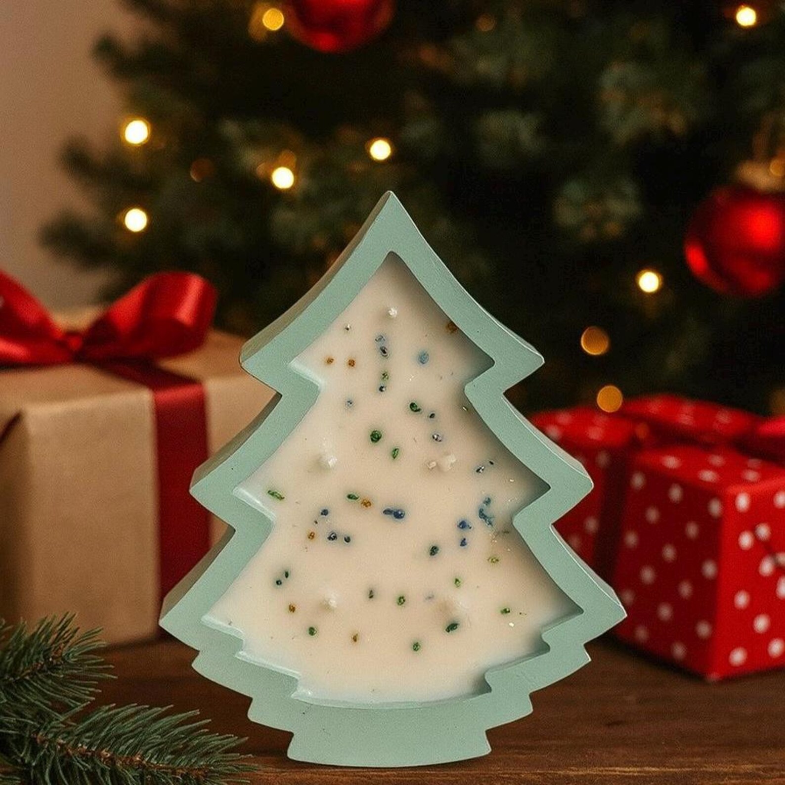 Christmas Tree Candle| Unique Holiday Decoration | Christmas Gift| Home ...