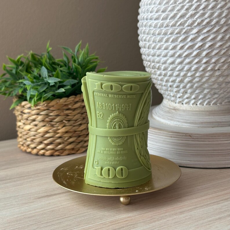 Money Candle – Roll of Money Candle – Handmade Soy Wax Gift – Funny ...