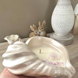 Seashell Candle | Scented Candle | Beach House Decor | Coastal Vibes ...