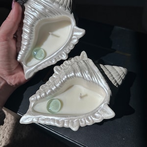 Seashell Candle | Scented Candle | Beach House Decor | Coastal Vibes ...