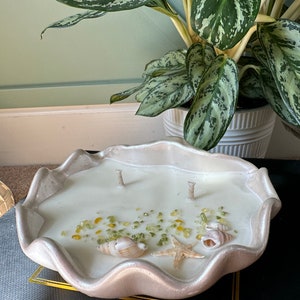 Seashell Candle | Ocean Candle | Coastal Decor | Housewarming Gift ...