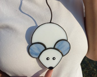 Stained Glass Mouse - Etsy
