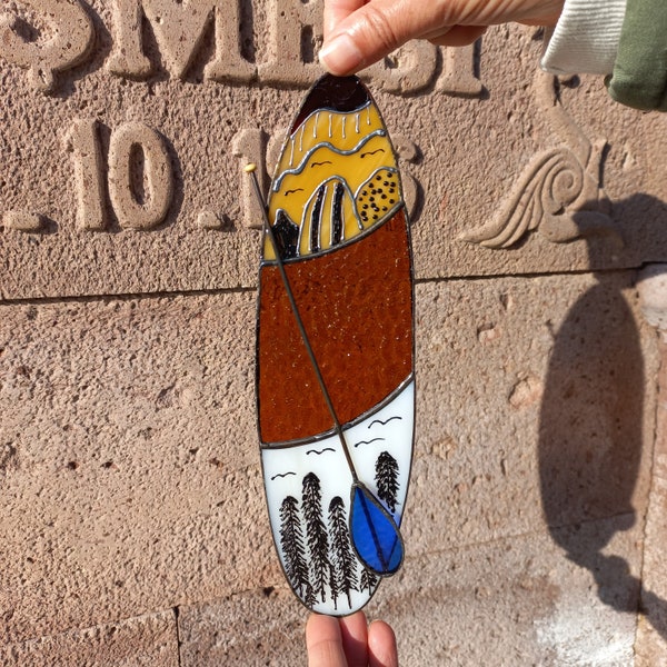 Paddle Board Stained Glass Pattern - Etsy