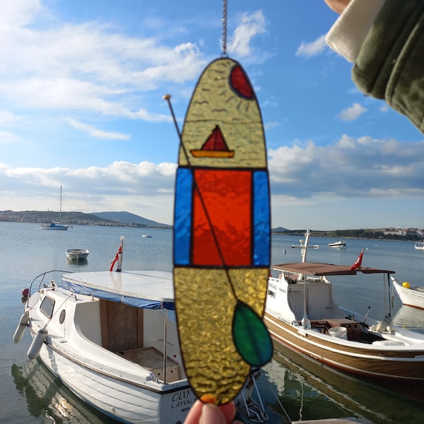 Surfer Suncatcher - Etsy