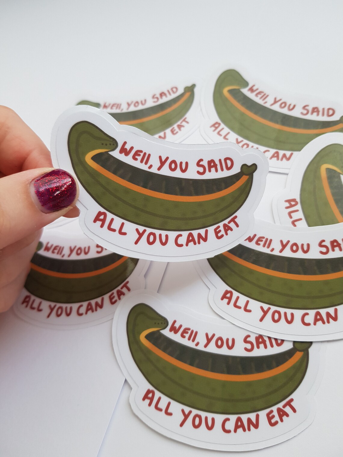 Fat Leech Glossy Vinyl Sticker Holographic Sticker - Etsy