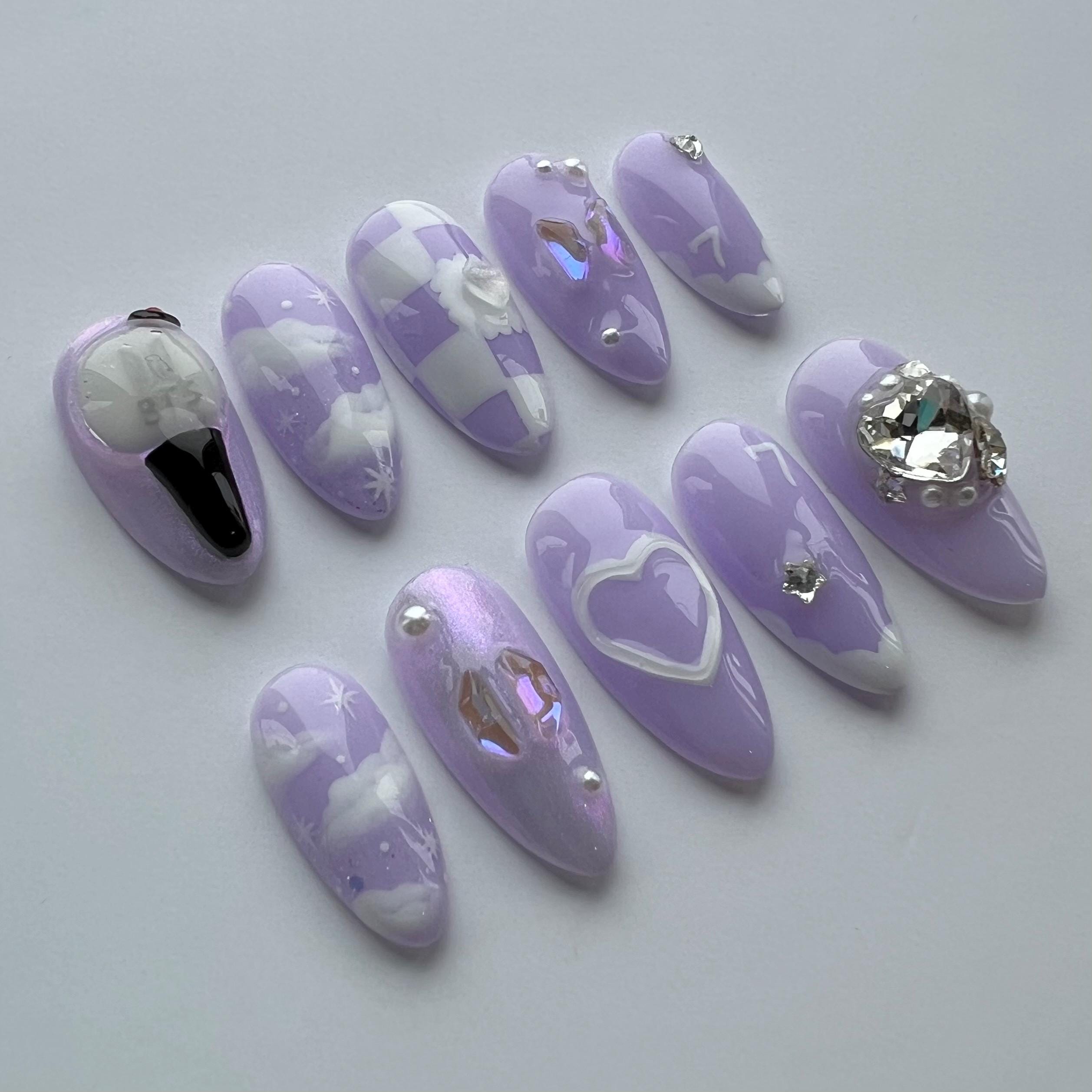 Eternal - NFC Tag Kpop Nails, BTS Inspired Press on Nails, We Are ...