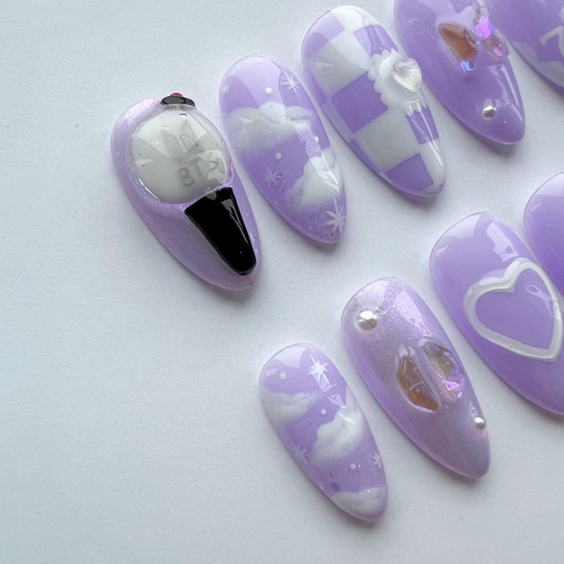 Eternal - NFC Tag Kpop Nails, BTS Inspired Press on Nails, We Are ...