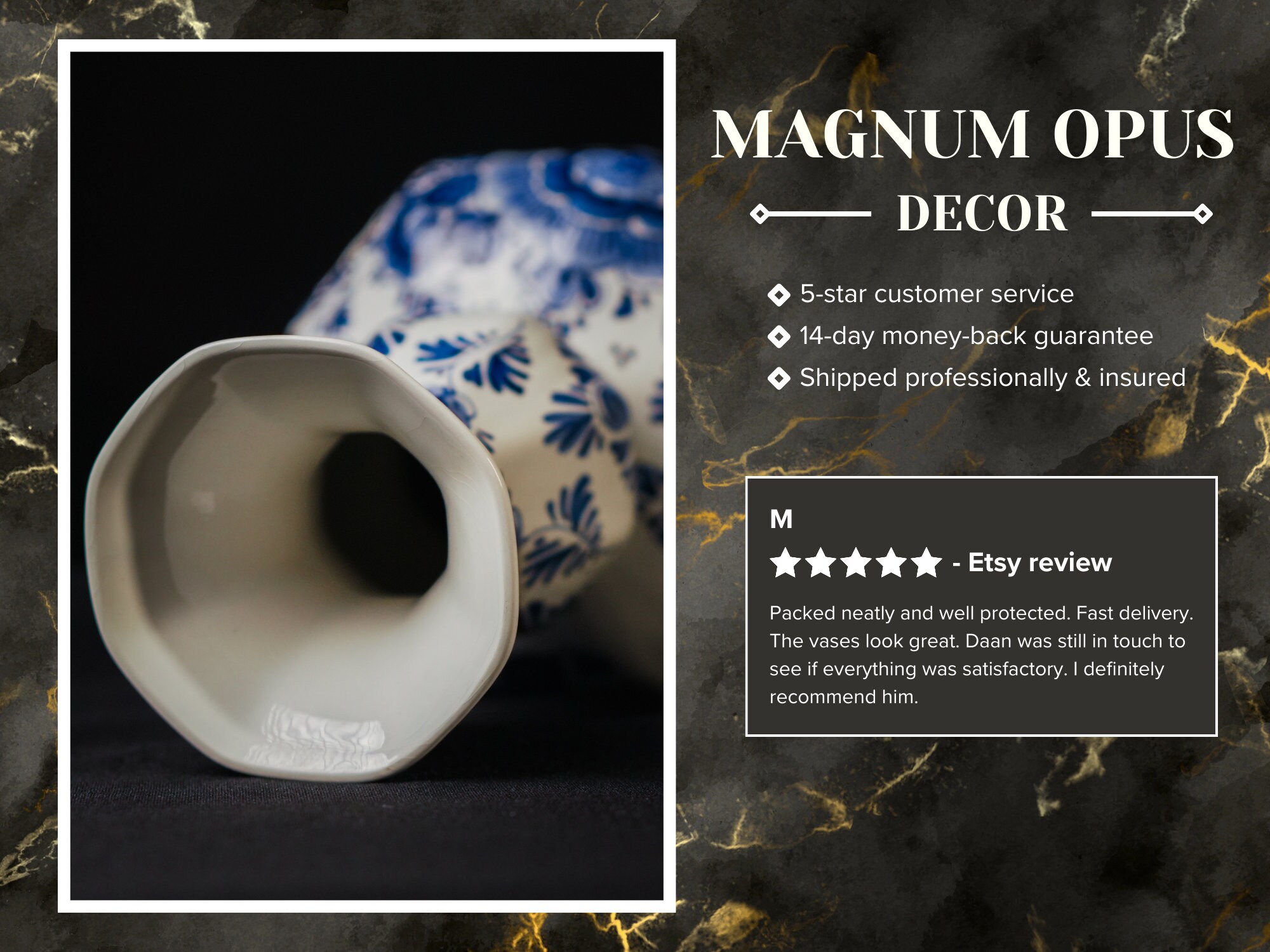 Delfts Blue Tulipvase Hand Painted Blue and White Delft Pottery for ...