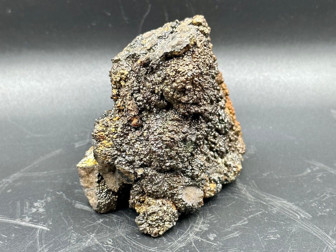 Amazing 'golden Hematite' Specimen Showing Sculptural Botryoidal Forms ...