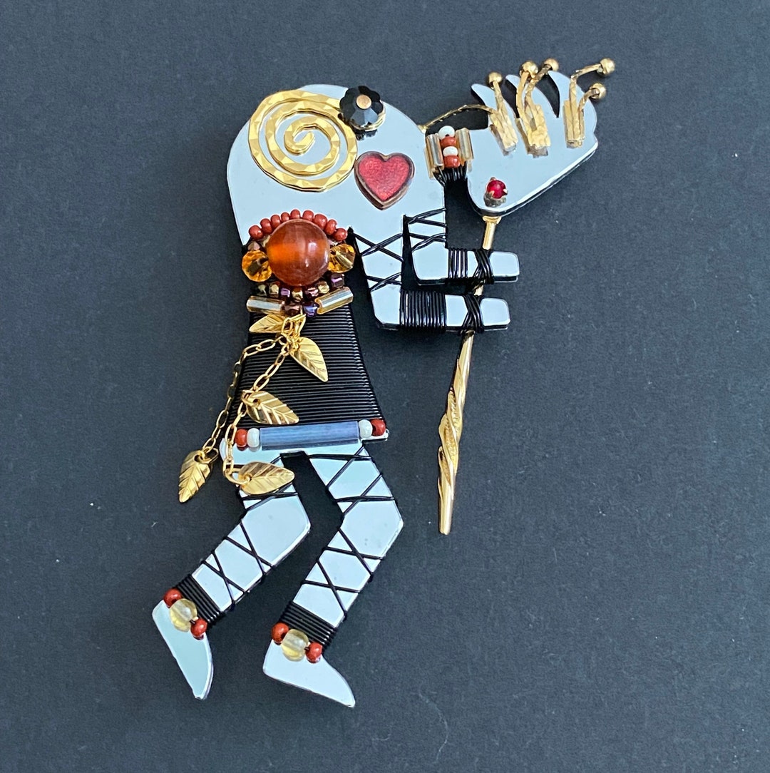 Brand New Never Worn Rare Vintage Handmade Liztech Brooch/pin Jewelry ...