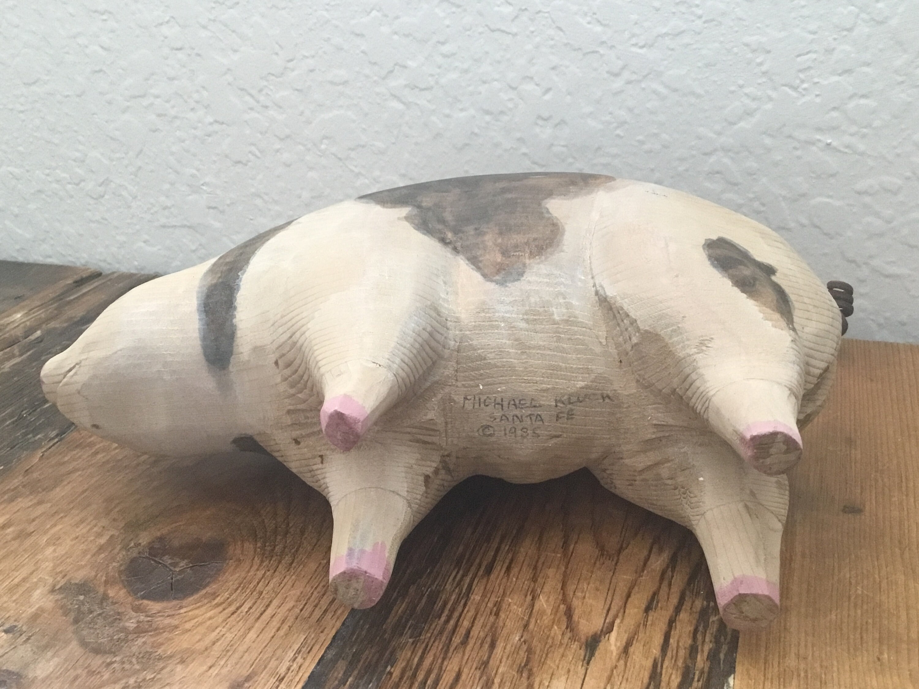Vintage Rare American Folk Art Pig by Santa Fe New Mexico Artist ...