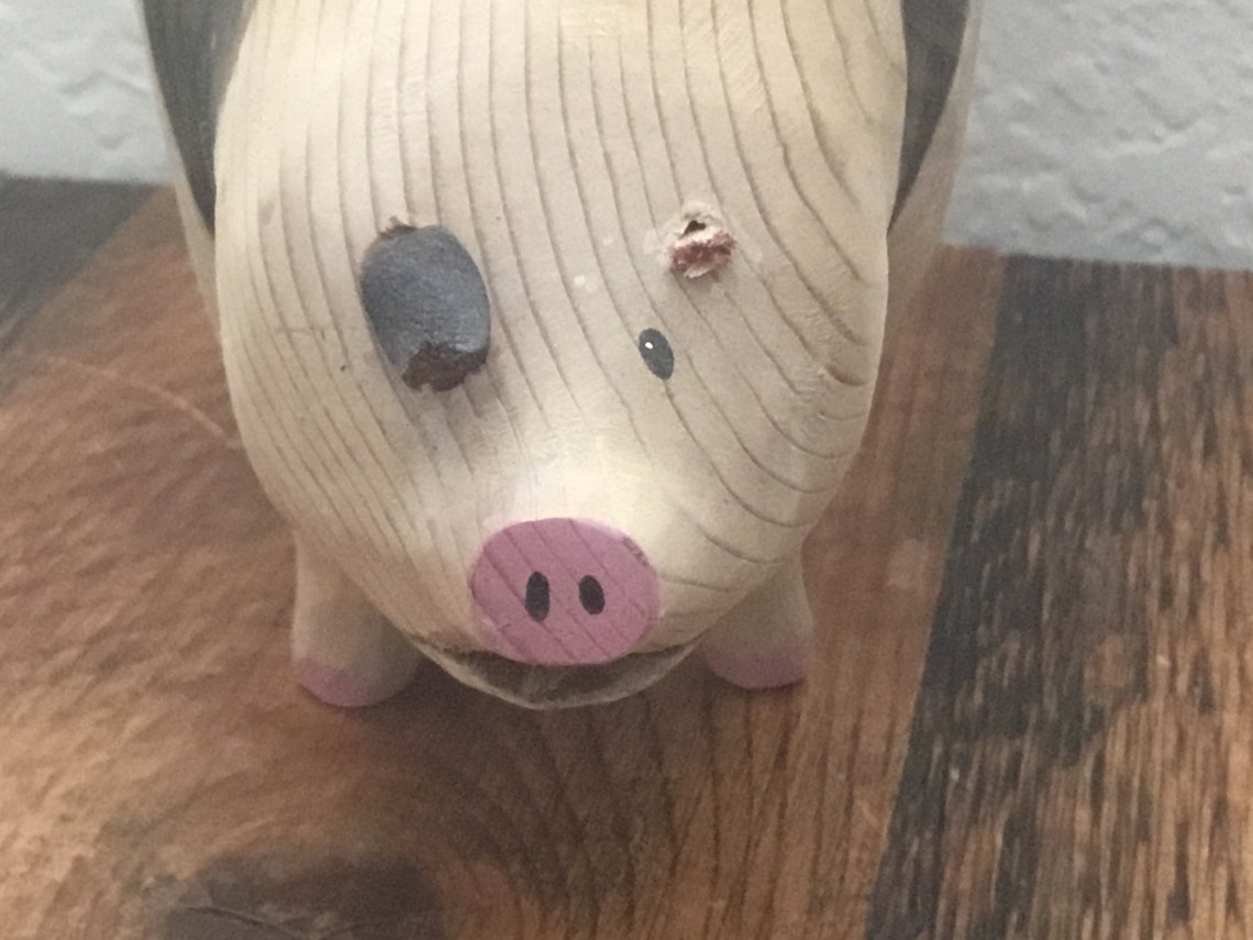 Vintage Rare American Folk Art Pig by Santa Fe New Mexico Artist ...