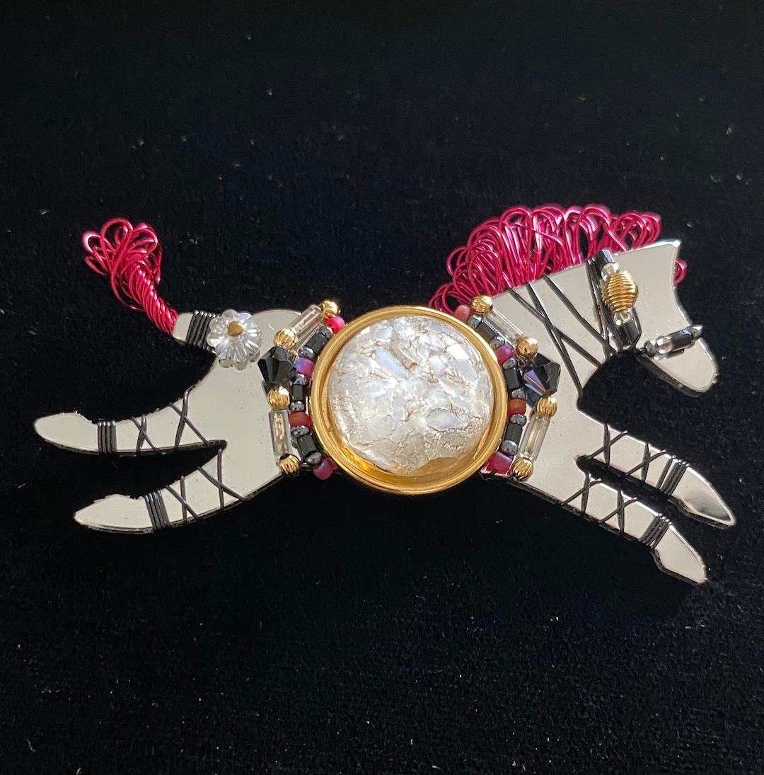 Brand New Never Worn Rare Vintage Handmade Liztech Brooch/pin Jewelry ...