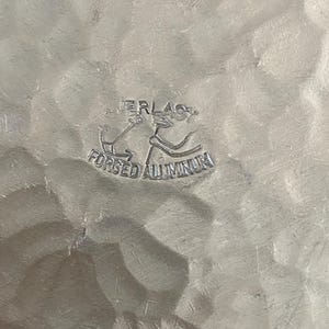 Vintage MCM Everlast Hand Forged Hammered “depression Silver” Aluminum ...