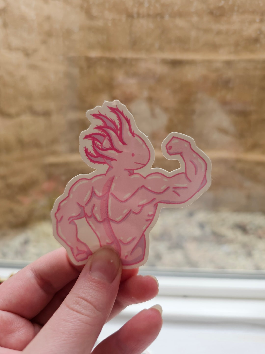 Lift-a-lotl Vinyl Stickers Buff Axolotl Gym Workout Flex - Etsy