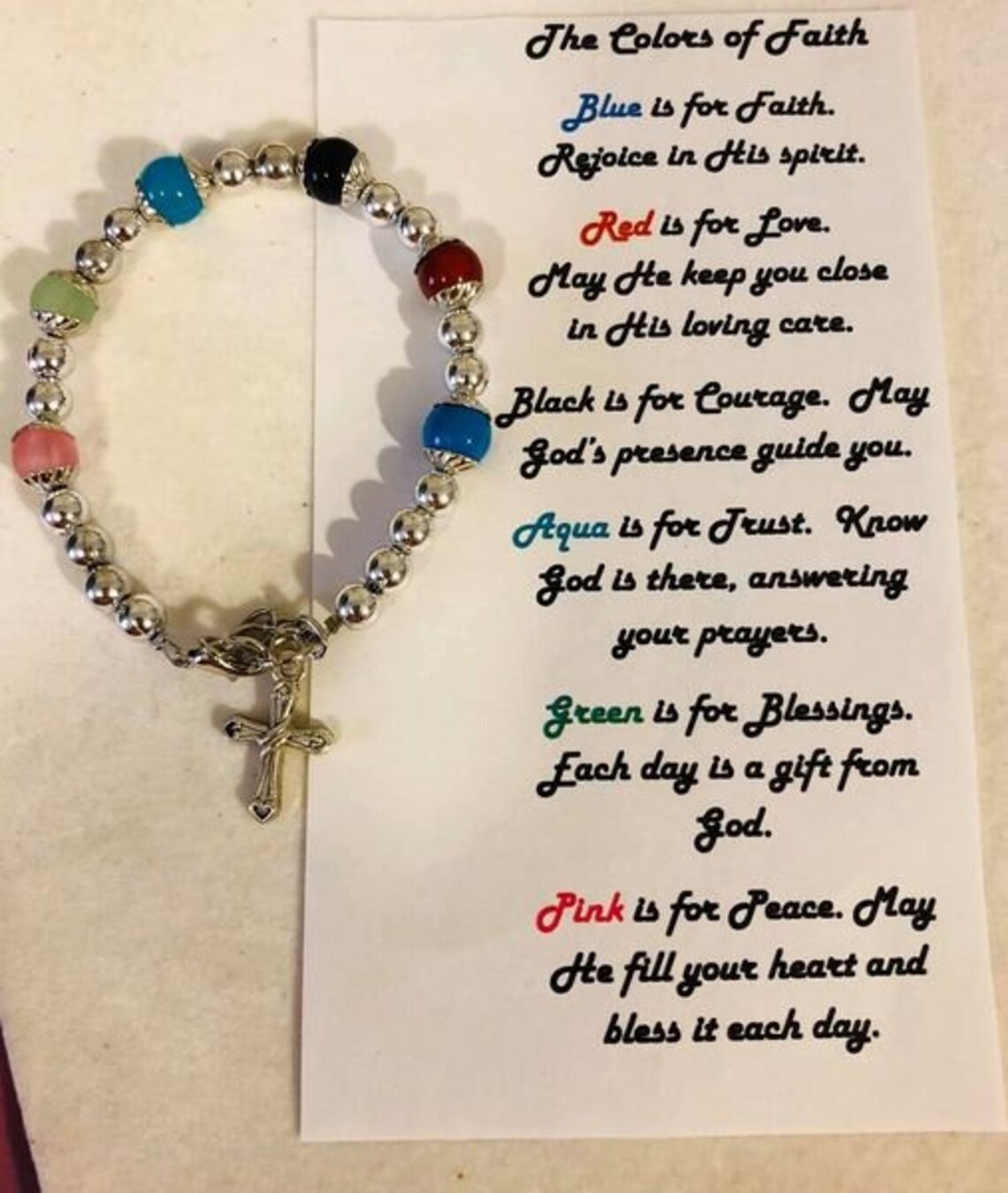 The Colors of Faith Braclelt - Etsy