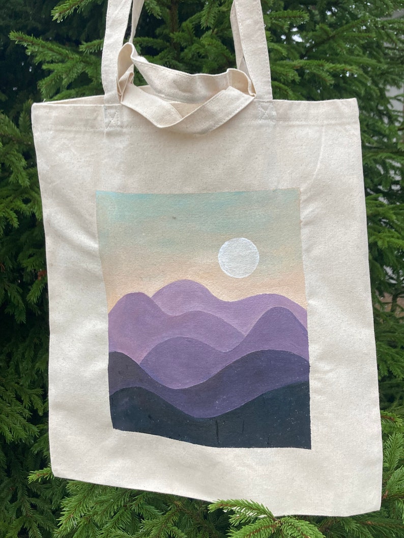 Custom Hand Painted Shopper, Unique Gift - Etsy