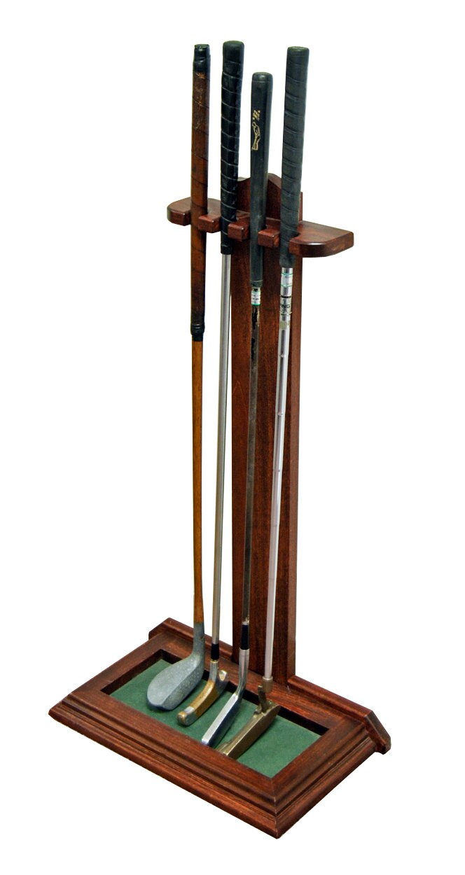 Premium Wooden Golf Putter Stand | Solid Wood | 3 Color Options | 4 ...