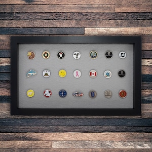 Golf Ball Marker Display Case | Holds 40 Flat or Pegged Ball Markers ...
