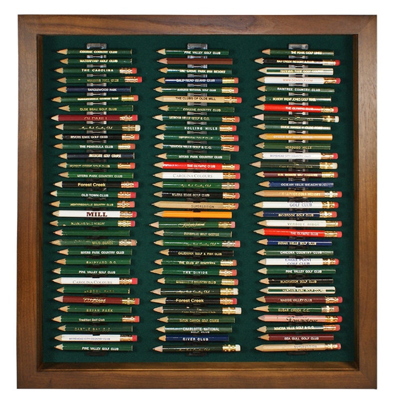 Golf Pencil Display Case | Holds 96 Round or Hexagonal Golf Pencils ...
