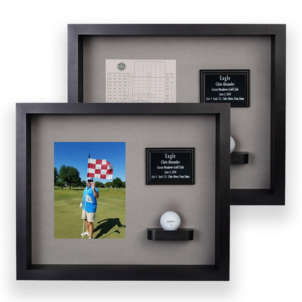 Golf Eagle, Double Eagle or Albatross Ball & Photo or Scorecard Shadow ...